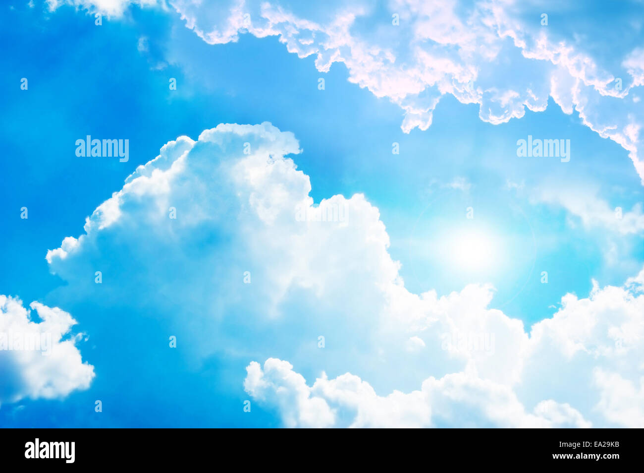 Blue clean sky. Abstract clouds Stock Photo - Alamy