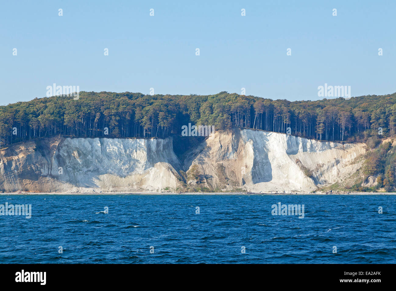 chalk cliffs, National Park Jasmund, Ruegen Island, Mecklenburg-West ...