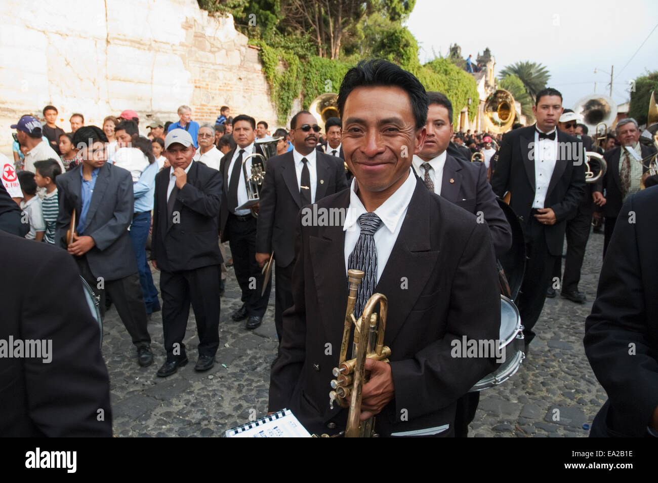 Musician Of A Band That Plays Funeral Marches During The Holy Burial ...