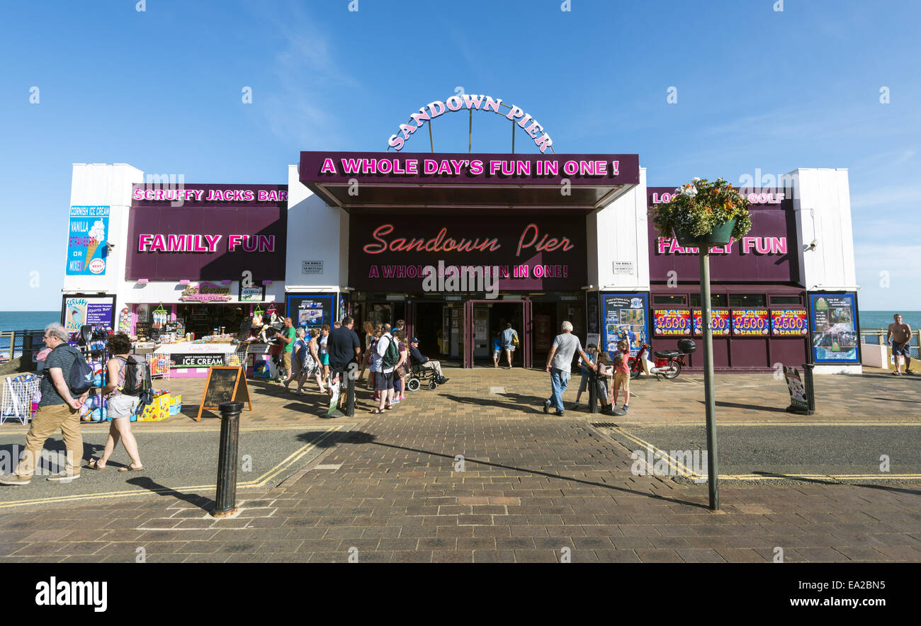 Sandown Pier on the Isle of Wight Stock Photo - Alamy