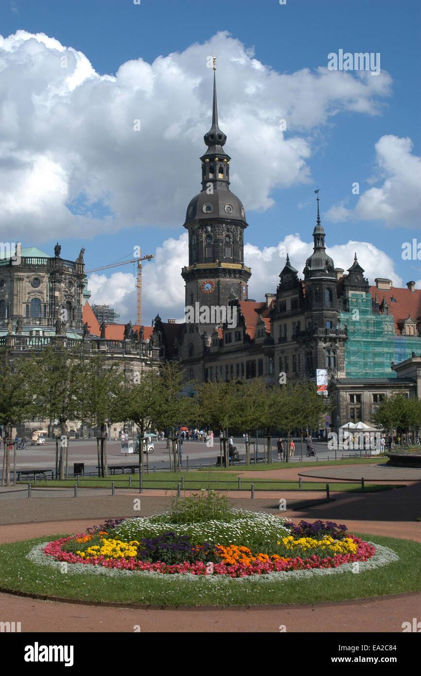 The Dresden Castle (Residenzschloss) in Dresden, Saxony, Germany Stock ...
