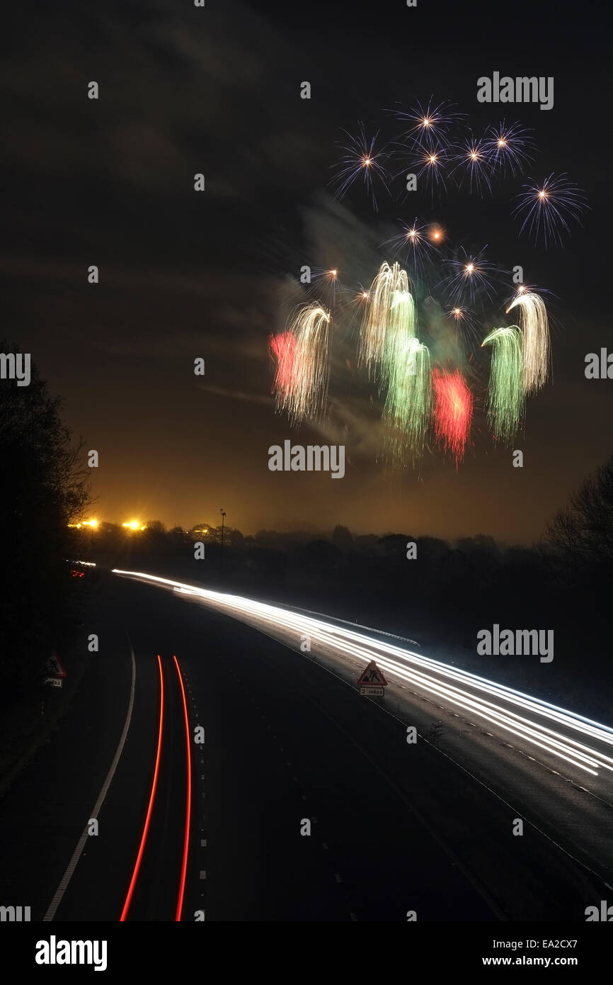 Fireworks motorway sparks hi-res stock photography and images - Alamy