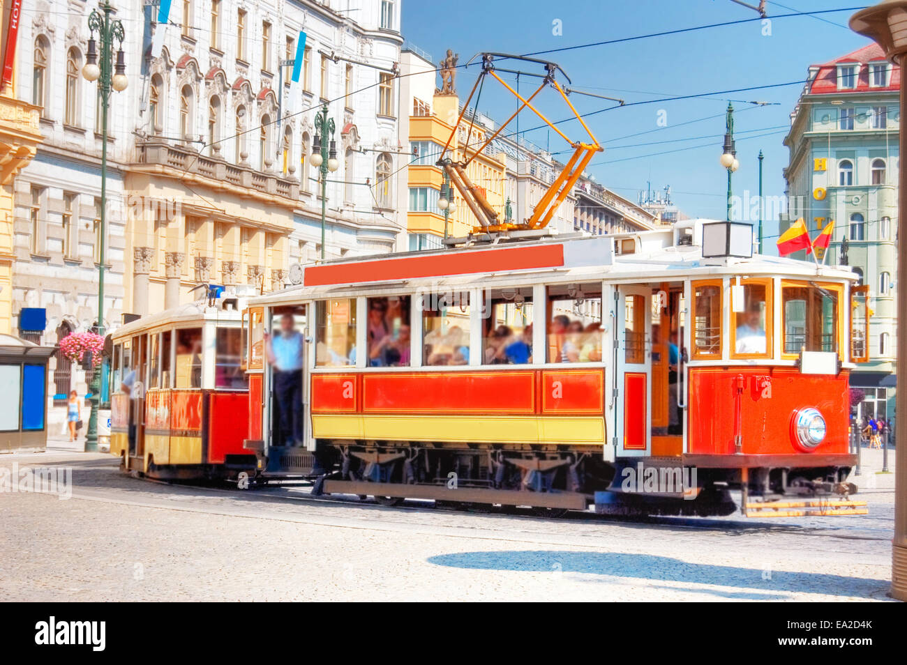 Tramway street prague hi-res stock photography and images - Alamy