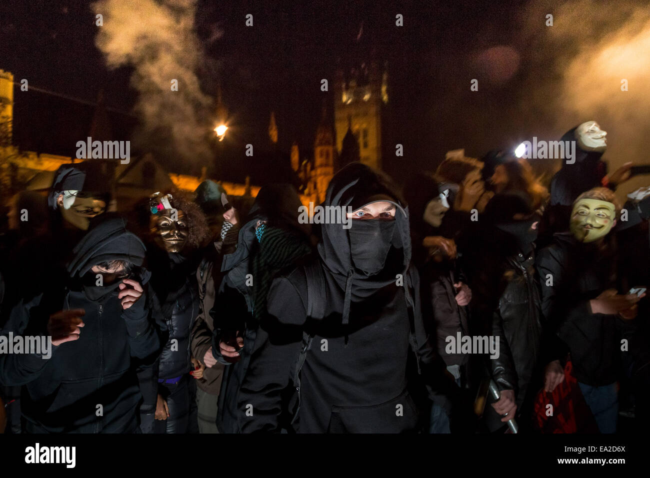 London, UK. 5th Nov, 2014. 'Million Mask March' demonstration Credit ...