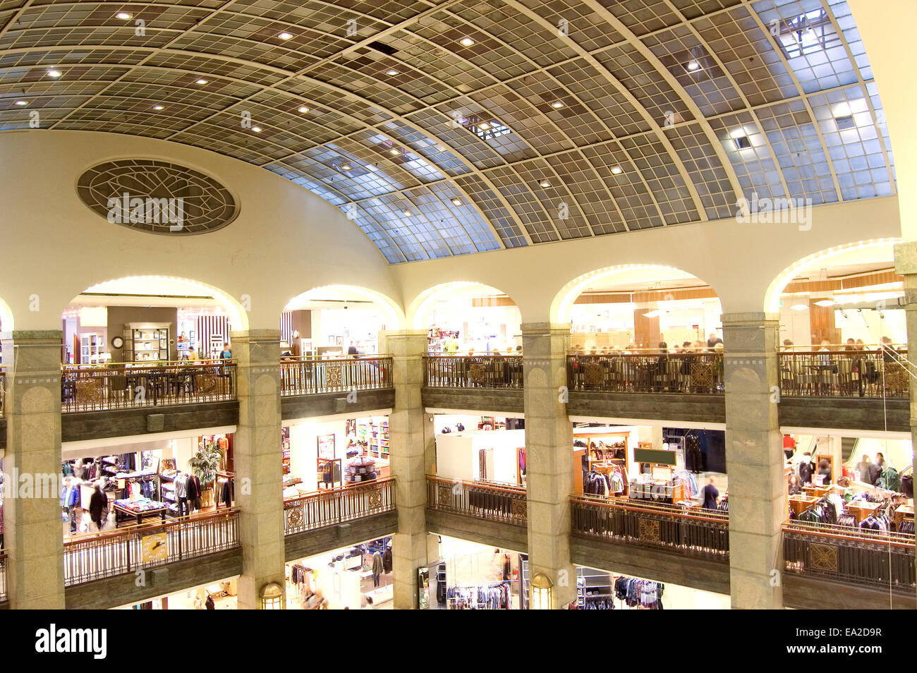 Shopping center. Picture of big multilevel shopping center Stock Photo ...