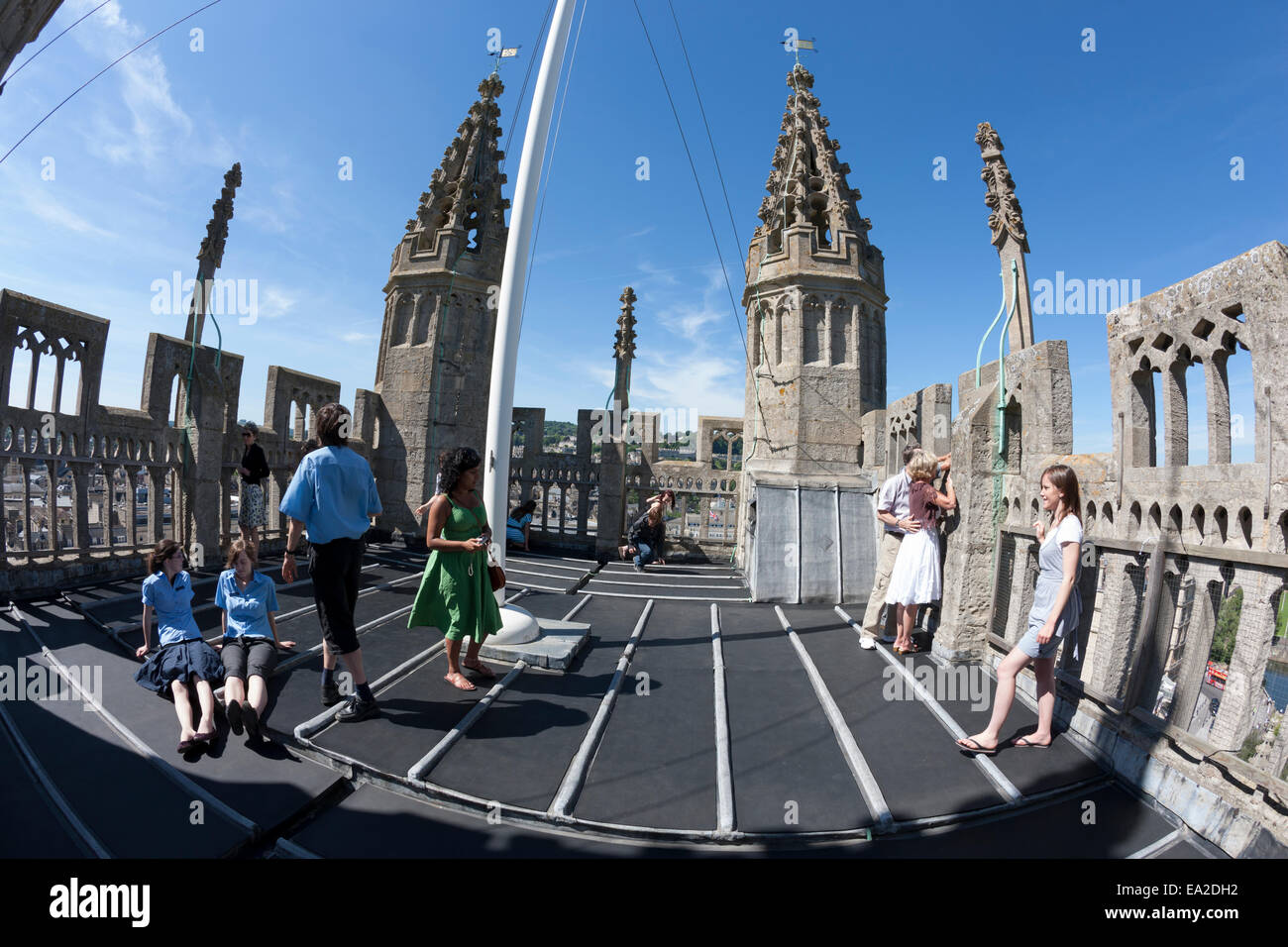 The roof of Bath Abbey tower in Bath, Somerset Stock Photo - Alamy