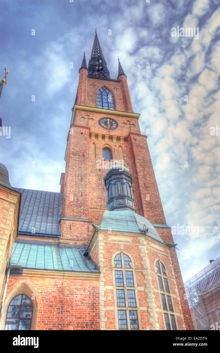 Old architecture. The church Riddarholmen in Stockholm Stock Photo - Alamy