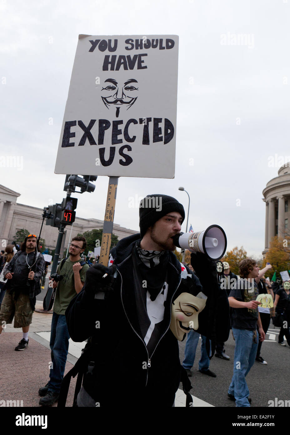 Washington, DC, USA. 5th November, 2014. Hundreds of Anonymous led ...