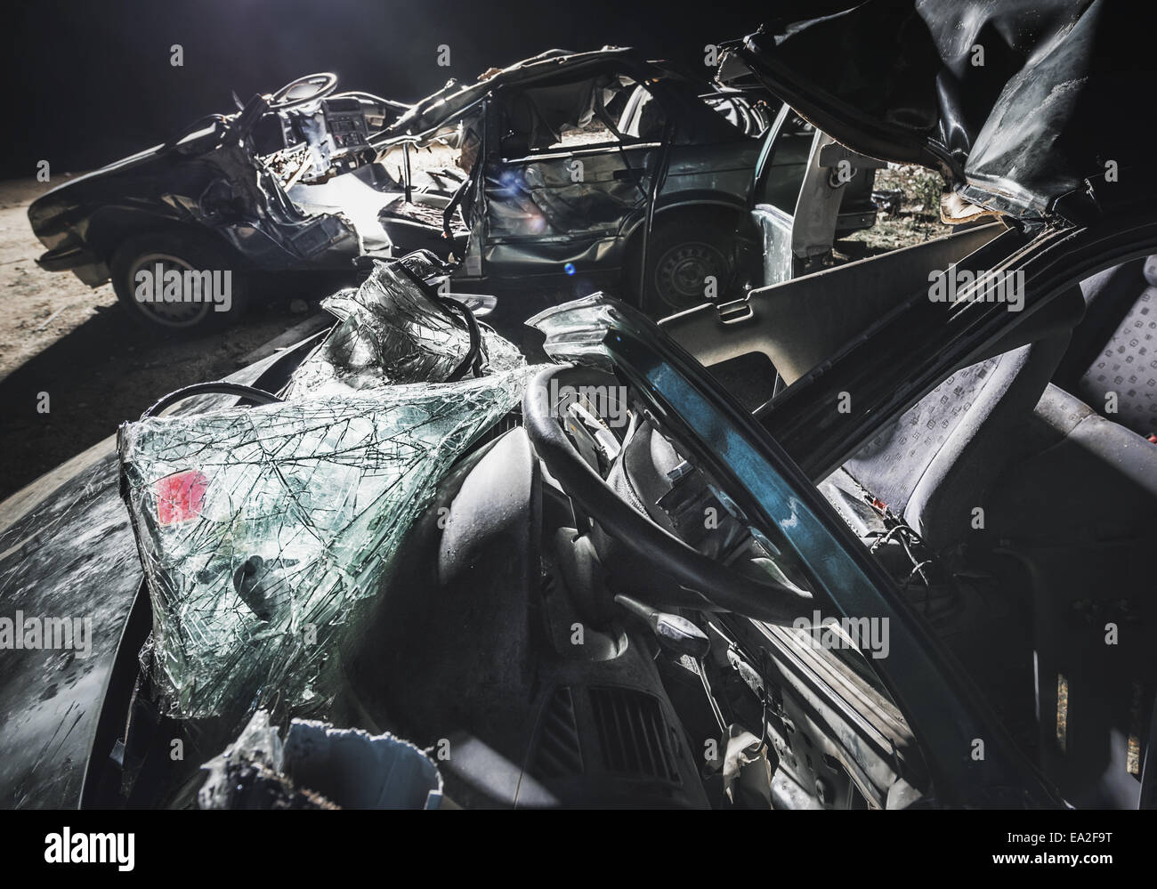 Crashed cars hi-res stock photography and images - Alamy