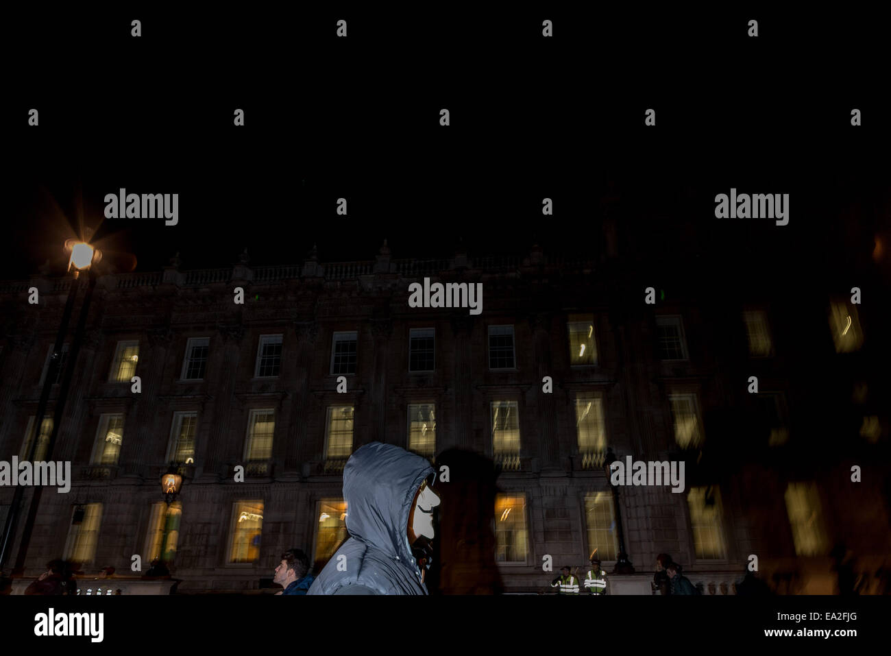 Million Mask March in London Stock Photo - Alamy
