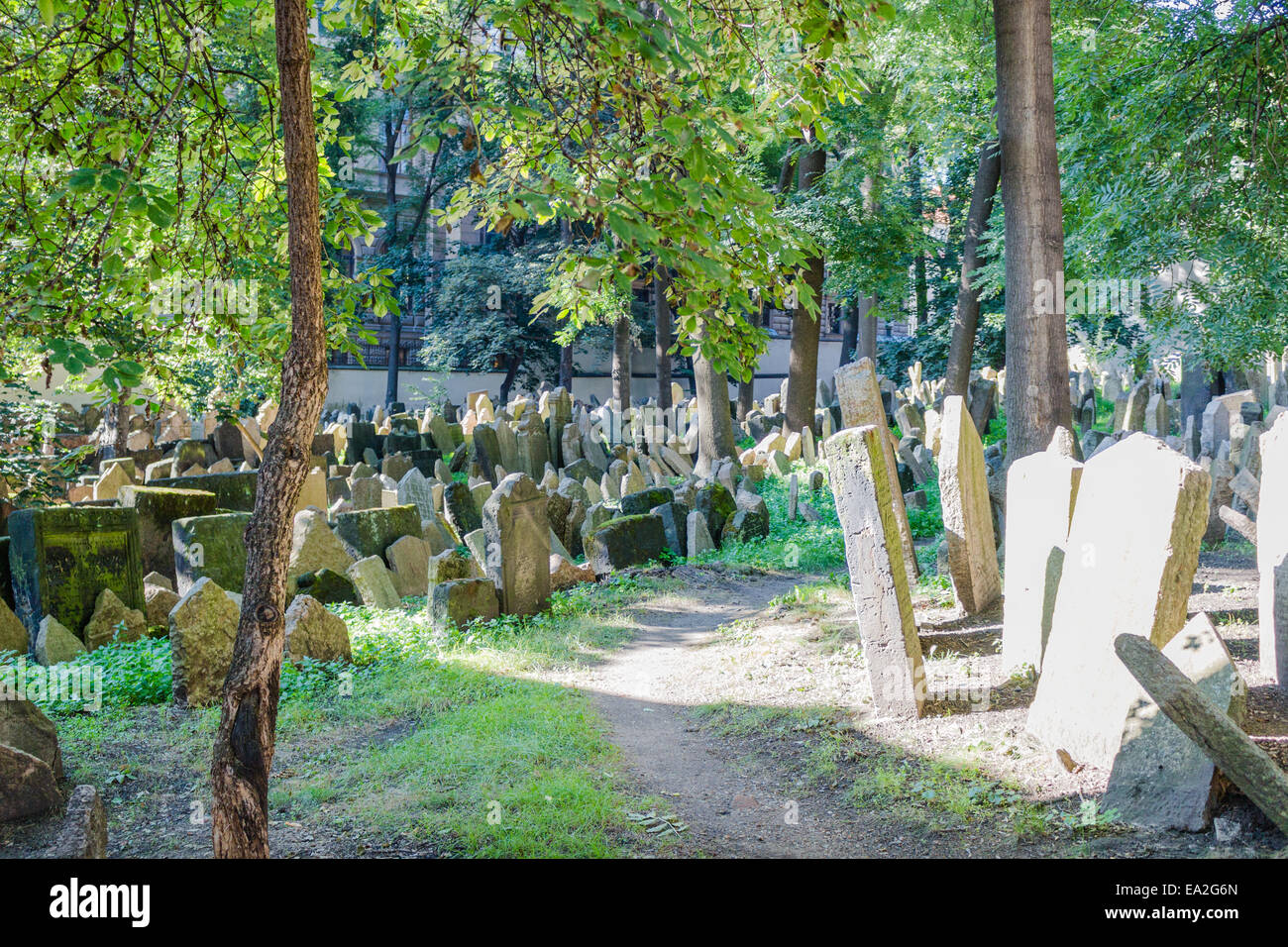 Crowded tombstones old jewish cemetery hi-res stock photography and ...