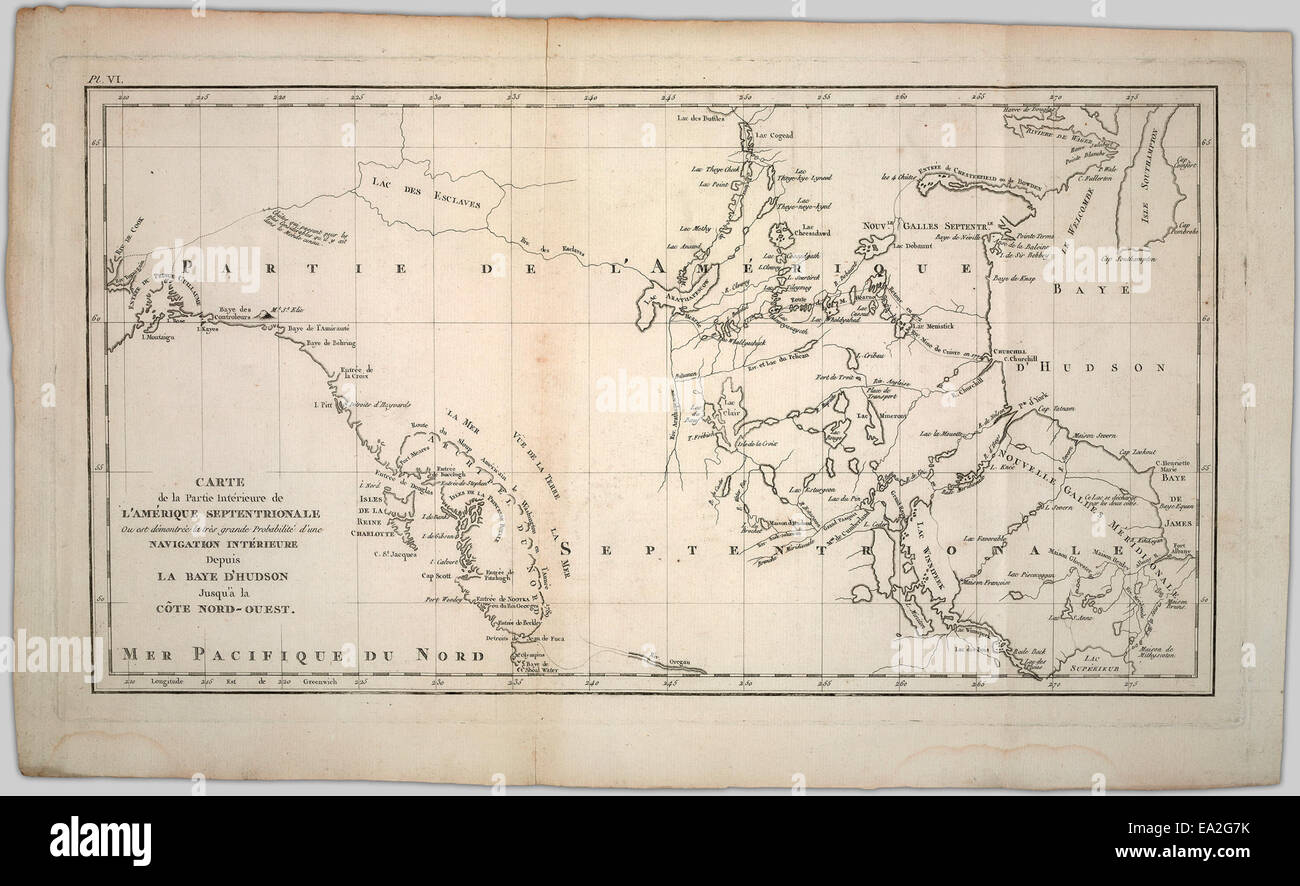 Map north america 1700s hi-res stock photography and images - Alamy