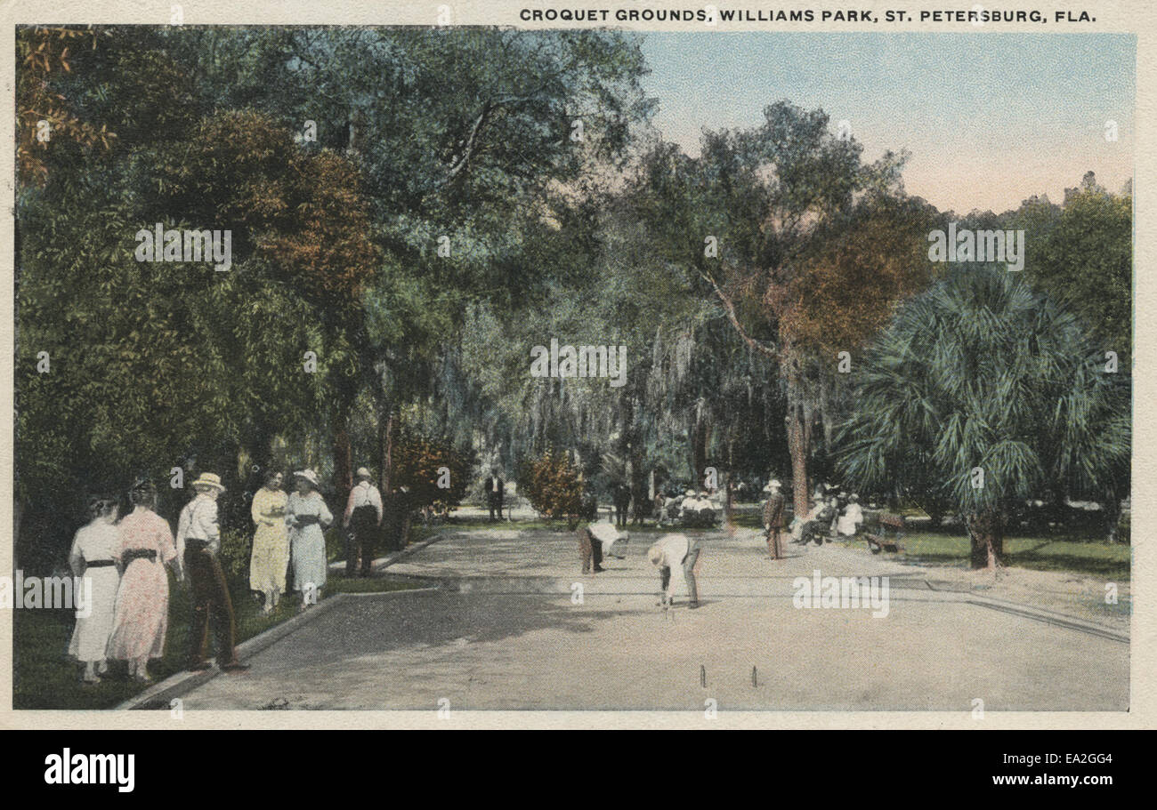 A croquet ground refers to a well-maintained lawn or outdoor area ...