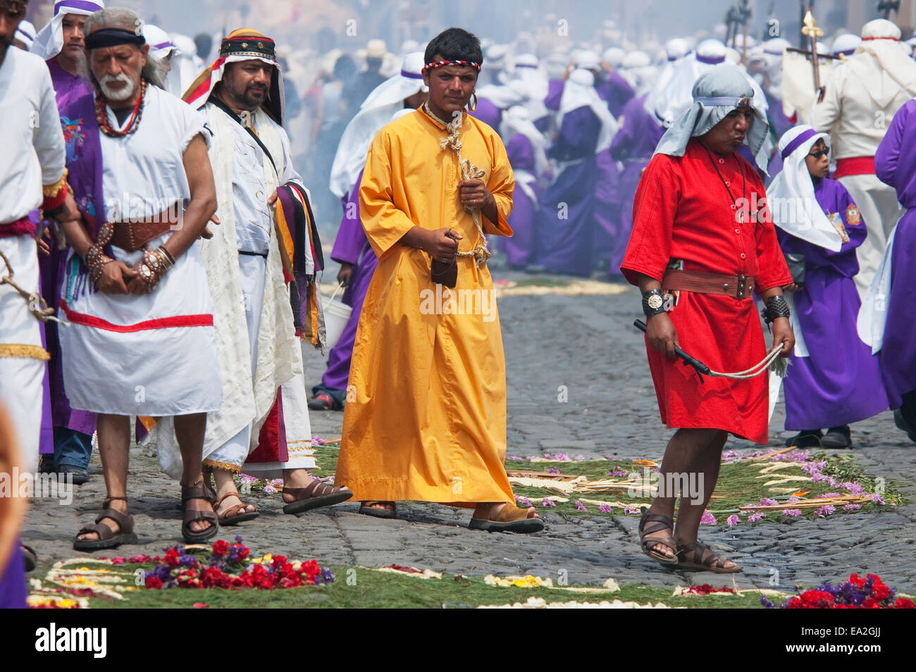 Roman Characters At The Procession Of The Holy Cross On Good Friday In ...