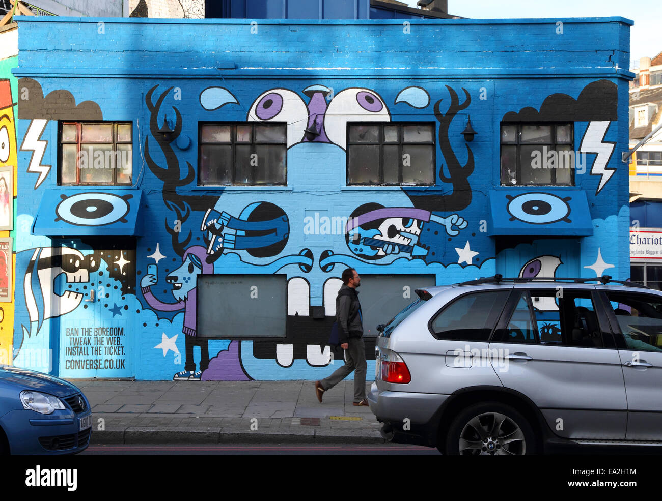 Art Painted building in London Stock Photo - Alamy