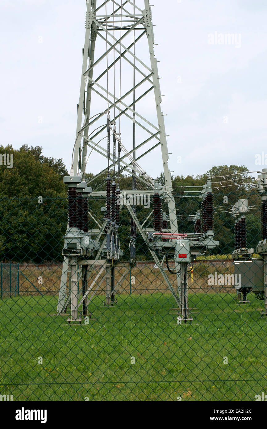 Pylon and fence hi-res stock photography and images - Alamy