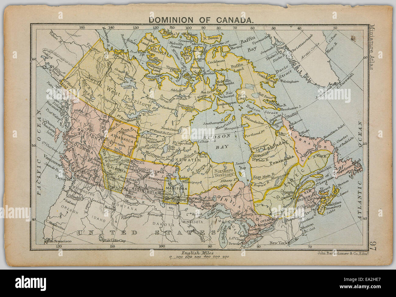 This map of the Dominion of Canada illustrates the political and ...