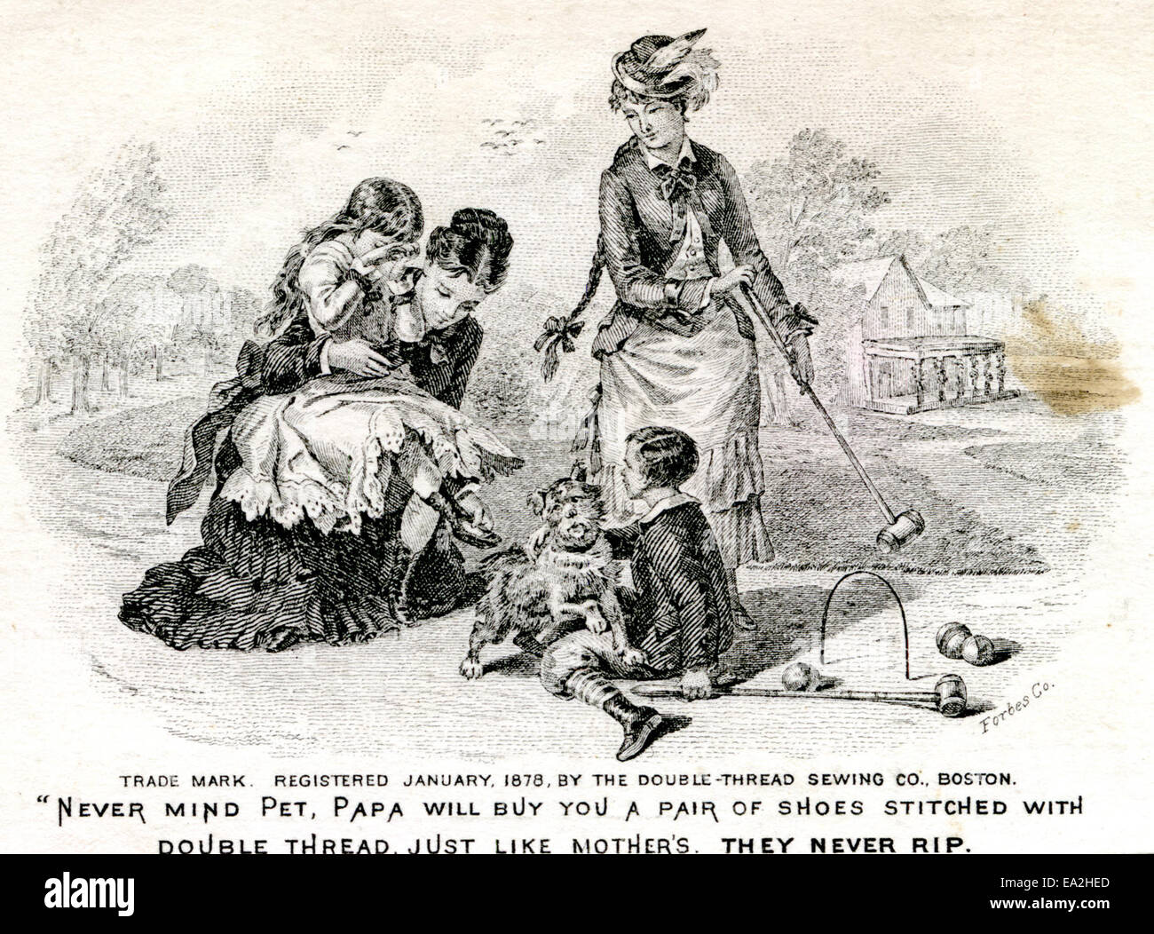 This engraving depicts the concept of double thread, likely referring ...