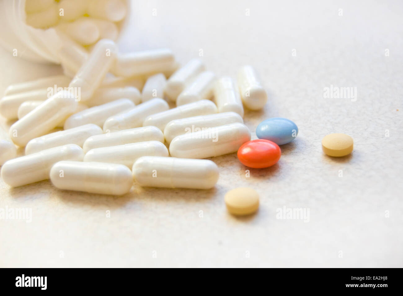 Medicine. Close up of lots drugs and medicamence Stock Photo - Alamy