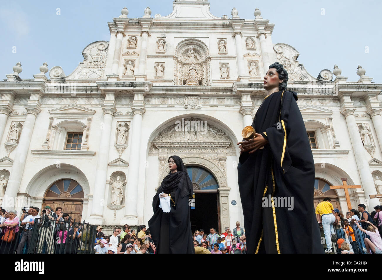People Carrying The Andas (Floats) Of Saints During The Holy Burial ...