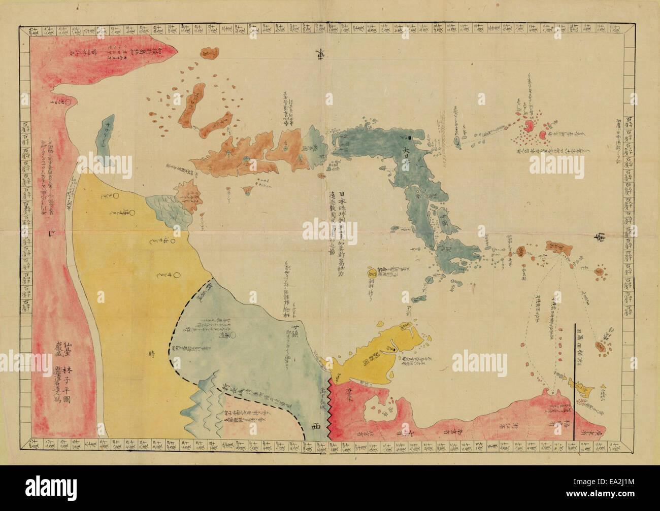 This illustrated map displays the general route network of three ...