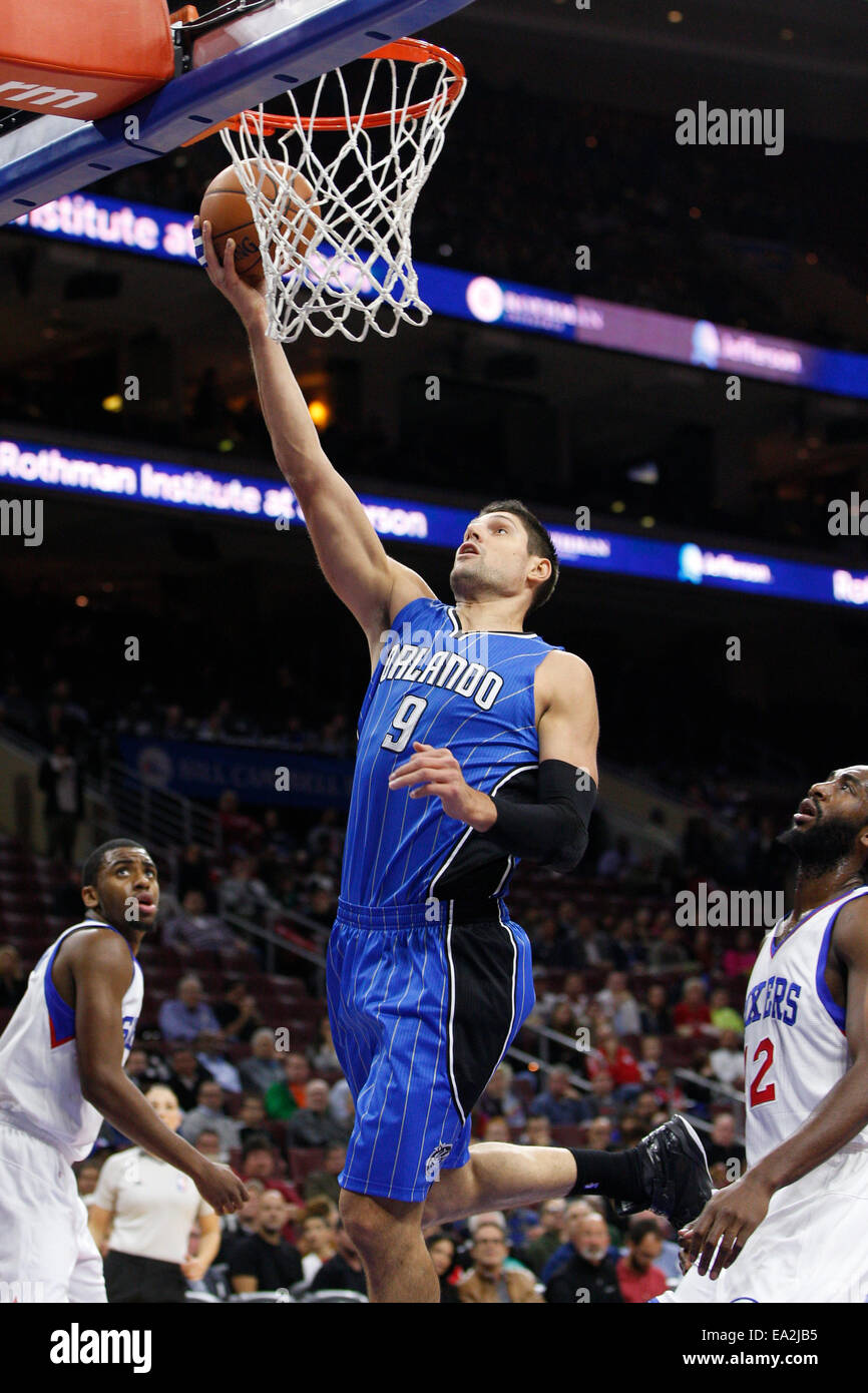 Philadelphia, Pennsylvania, USA. 5th Nov, 2014. Orlando Magic center ...