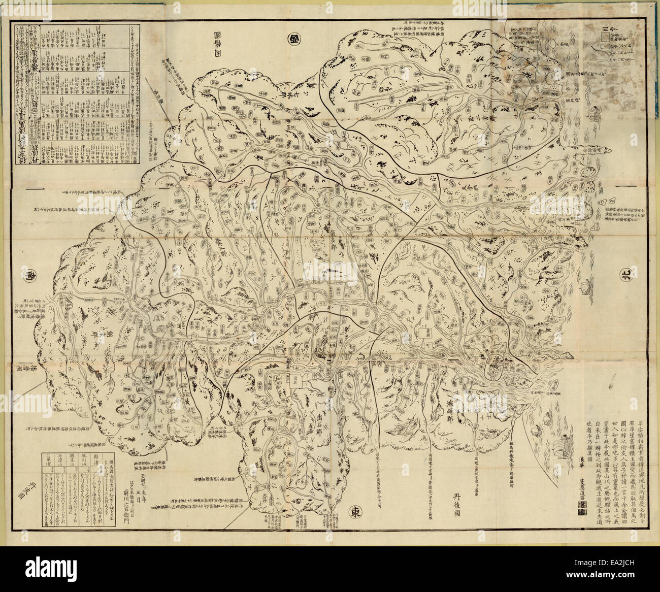 A detailed map illustrating the geographical features and boundaries of ...