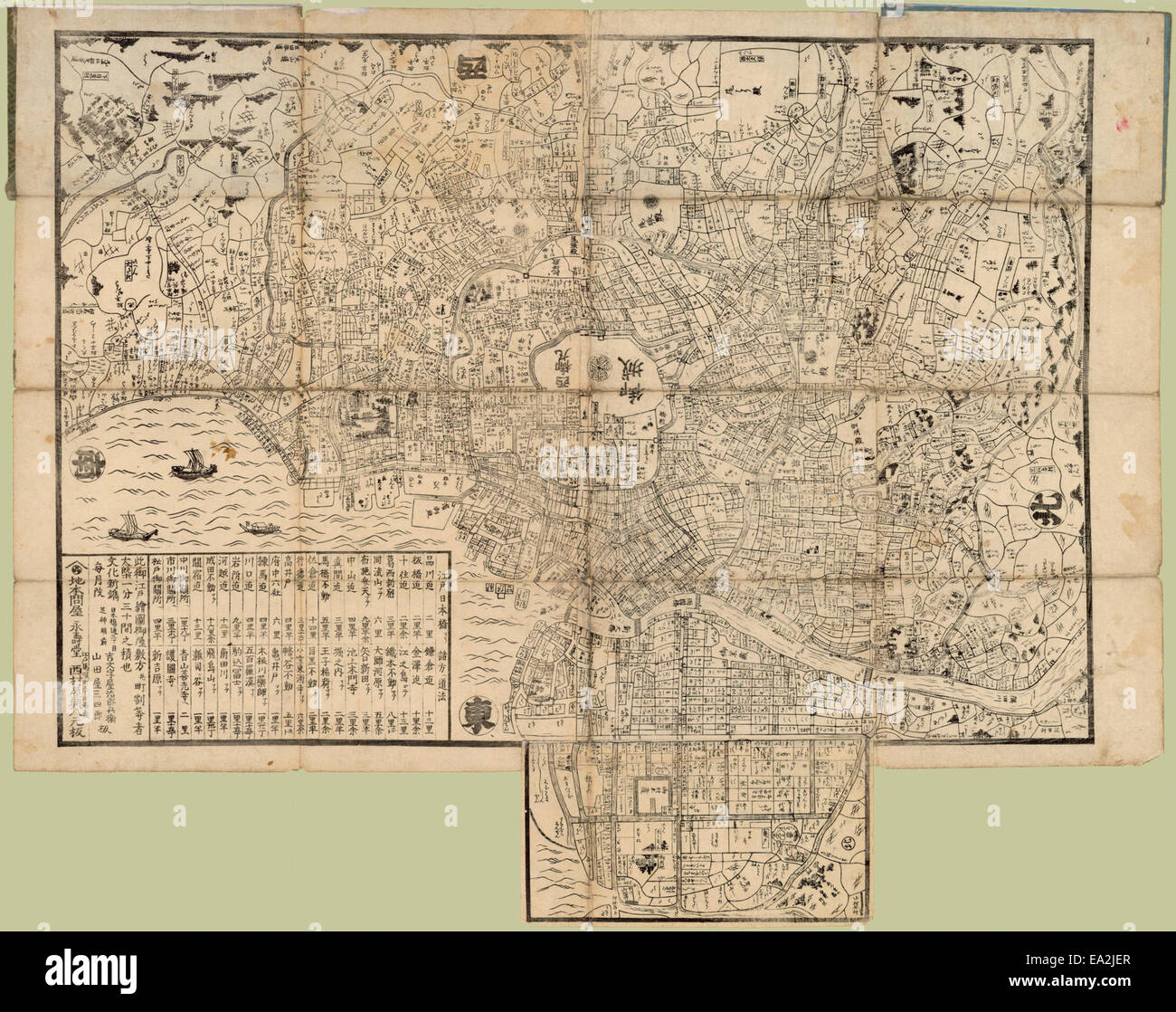 Map of Edo Stock Photo - Alamy