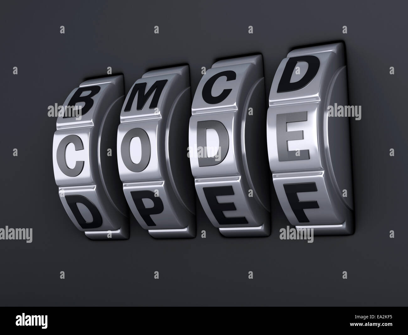 image of Security password. combination alphabet concept. 3d ...