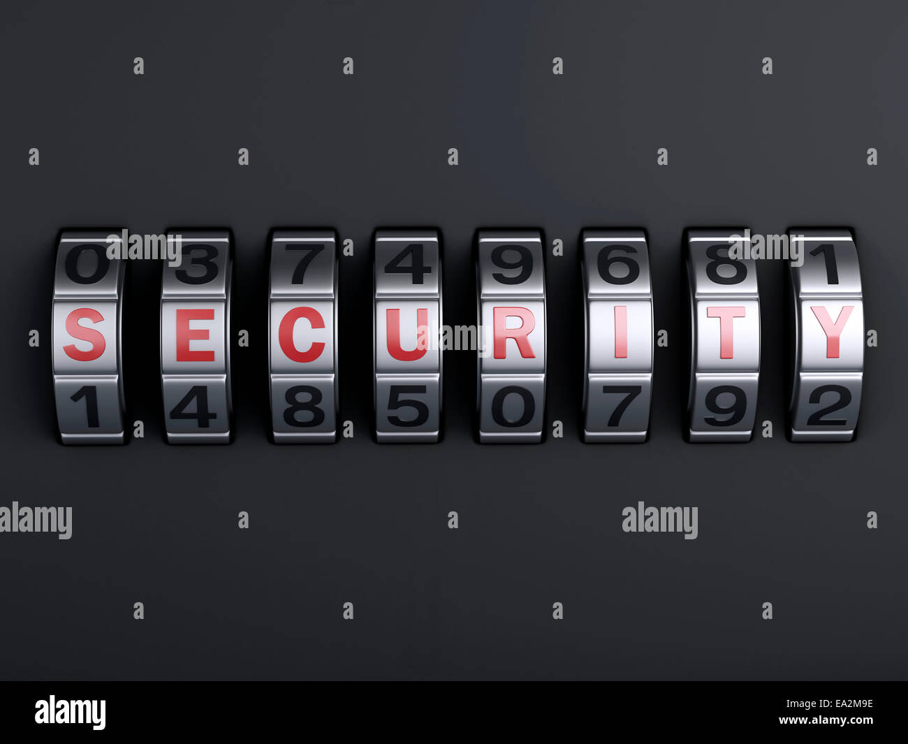 image of Security password. combination alphabet concept. 3d ...