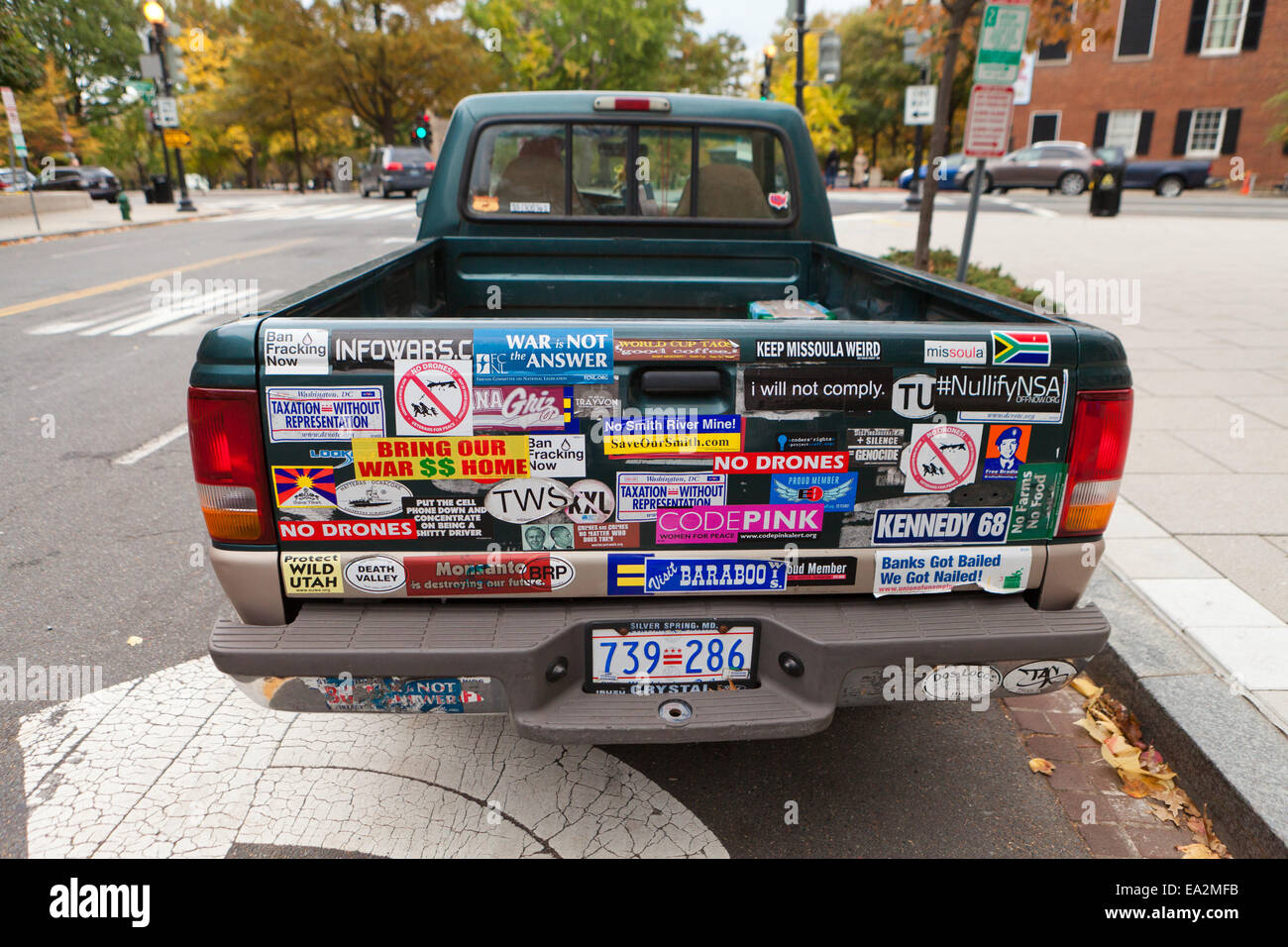 Car Bumper Stickers Stock Photos & Car Bumper Stickers Stock Images - Alamy