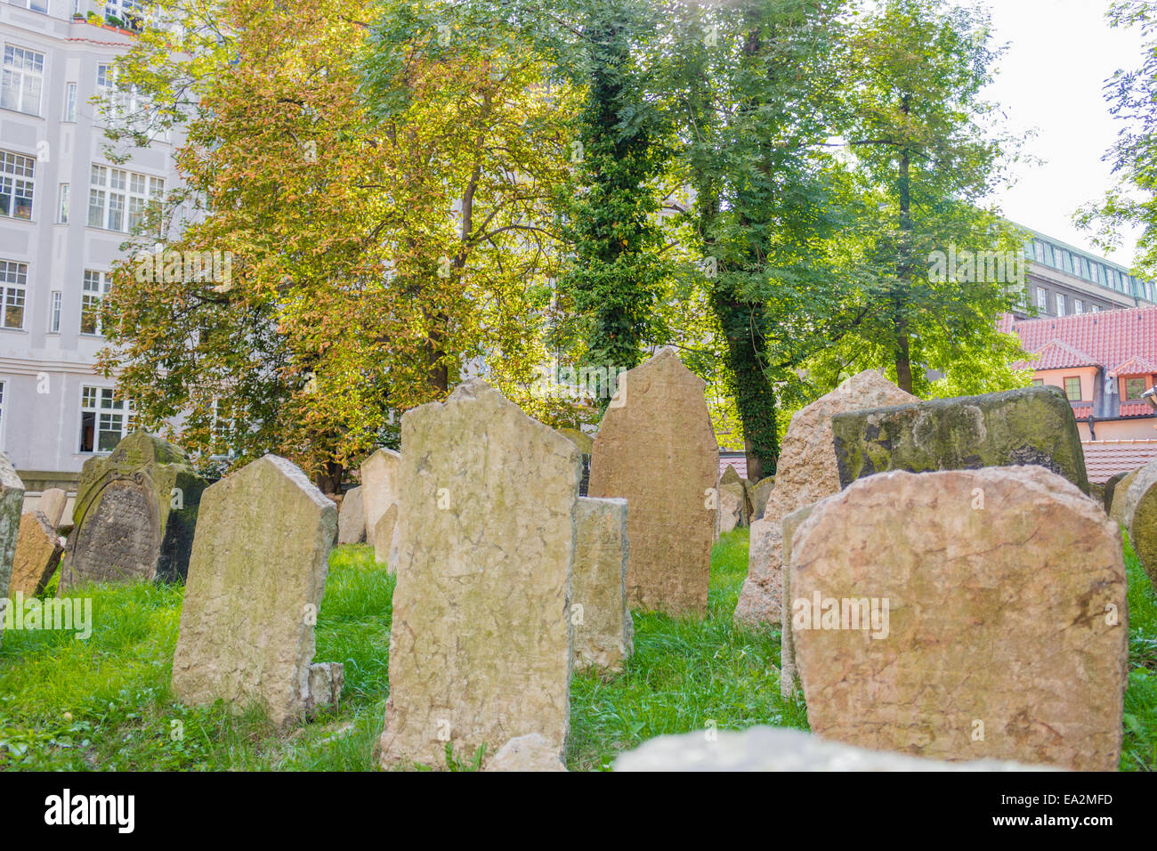 Crowded tombstones old jewish cemetery hi-res stock photography and ...