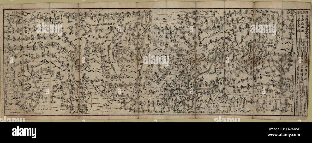 A self-guide itinerary map of Japan, designed to assist travelers in ...