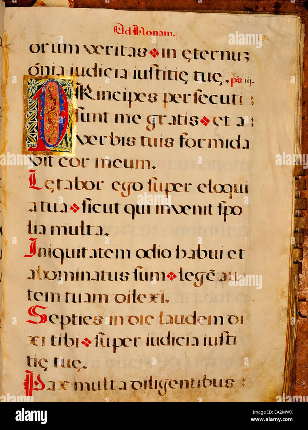 Page 062 of a Spanish chant manuscript, featuring sacred Latin chants ...