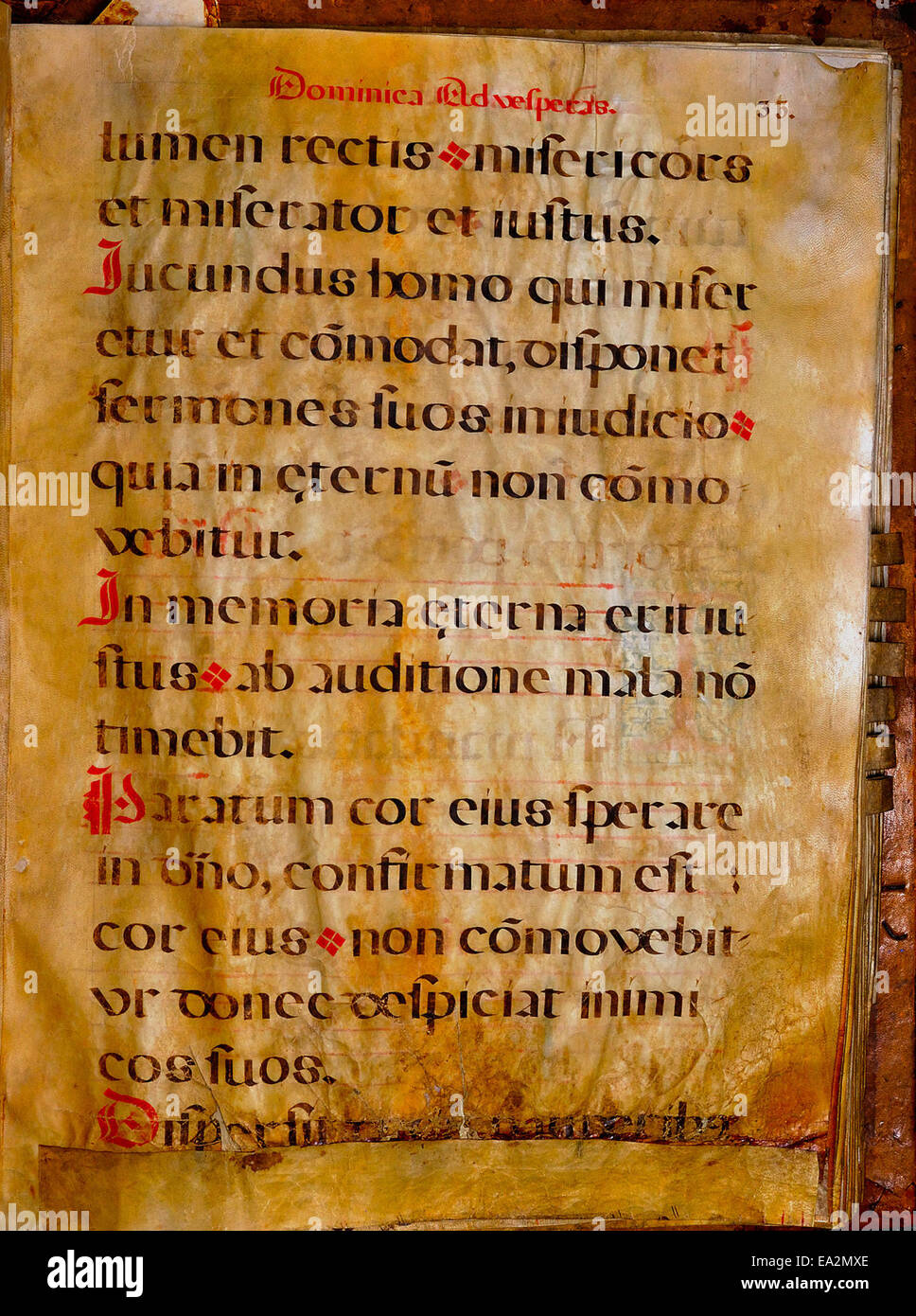 Page 72 of a Spanish chant manuscript, likely part of a larger ...