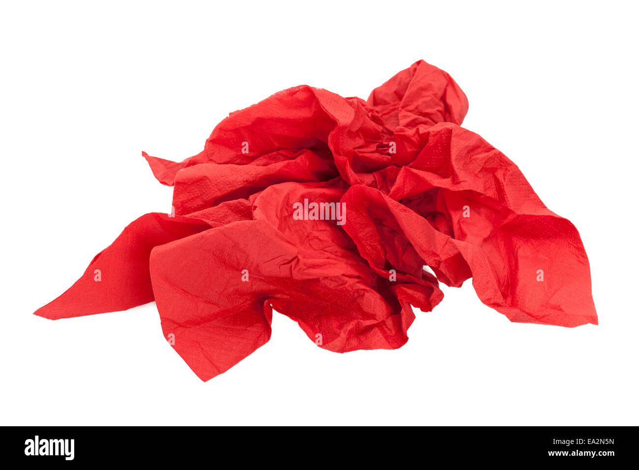 White crumpled tissue Cut Out Stock Images & Pictures - Alamy