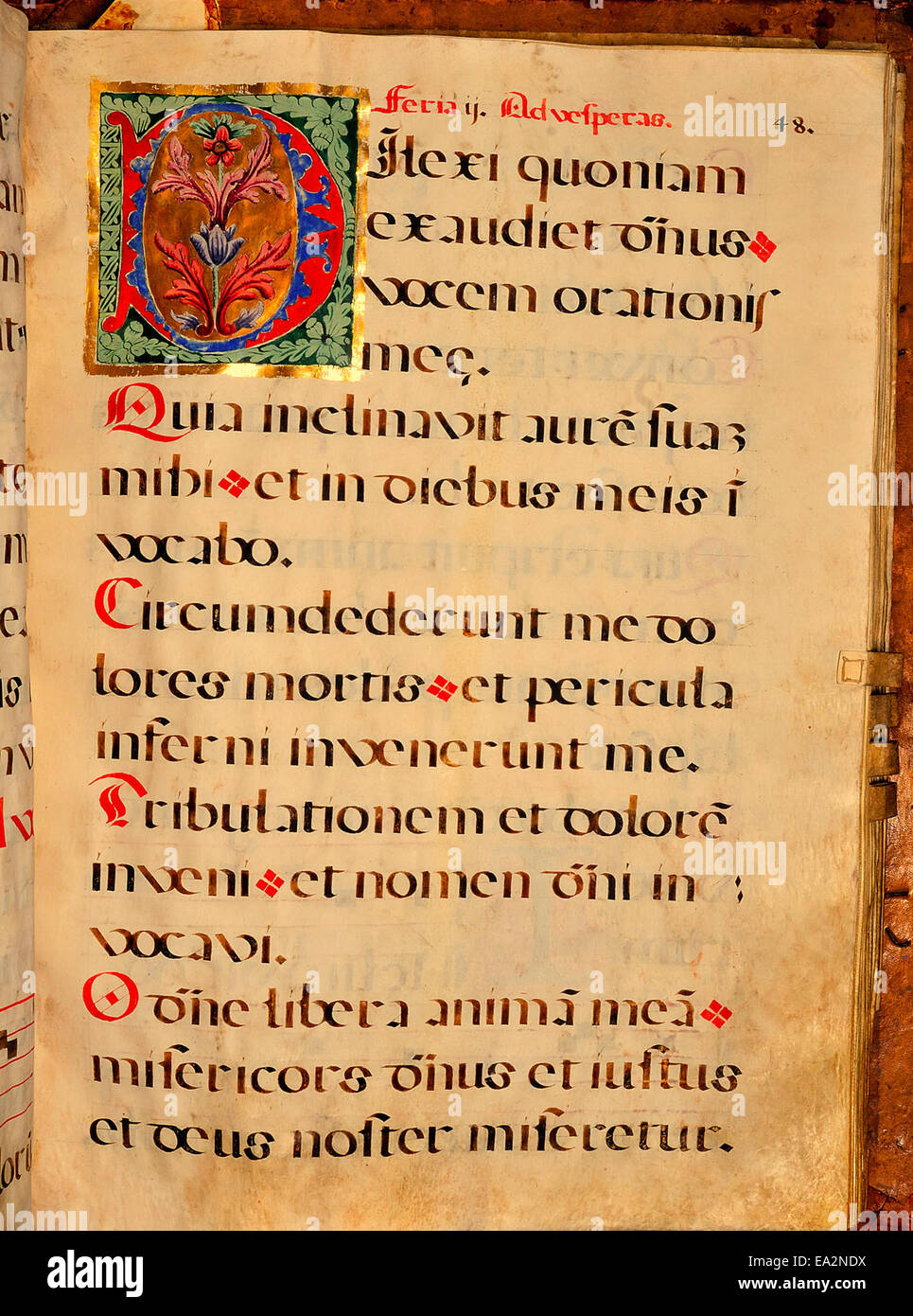 Page 102 of the Spanish Chant Manuscript, an important example of ...