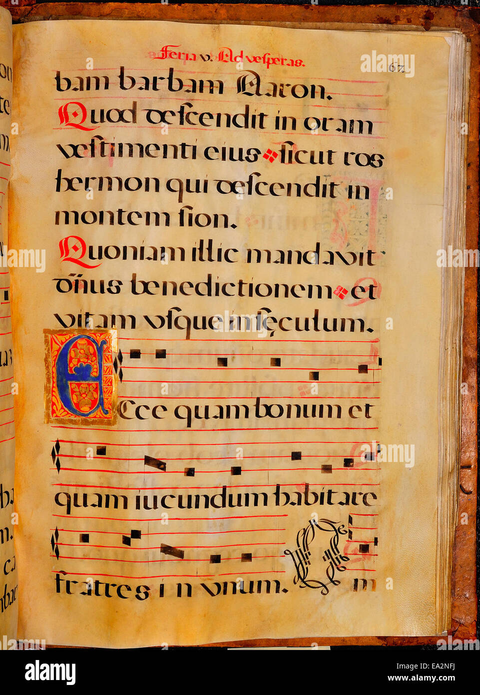 This image shows page 140 of a Spanish chant manuscript, featuring ...