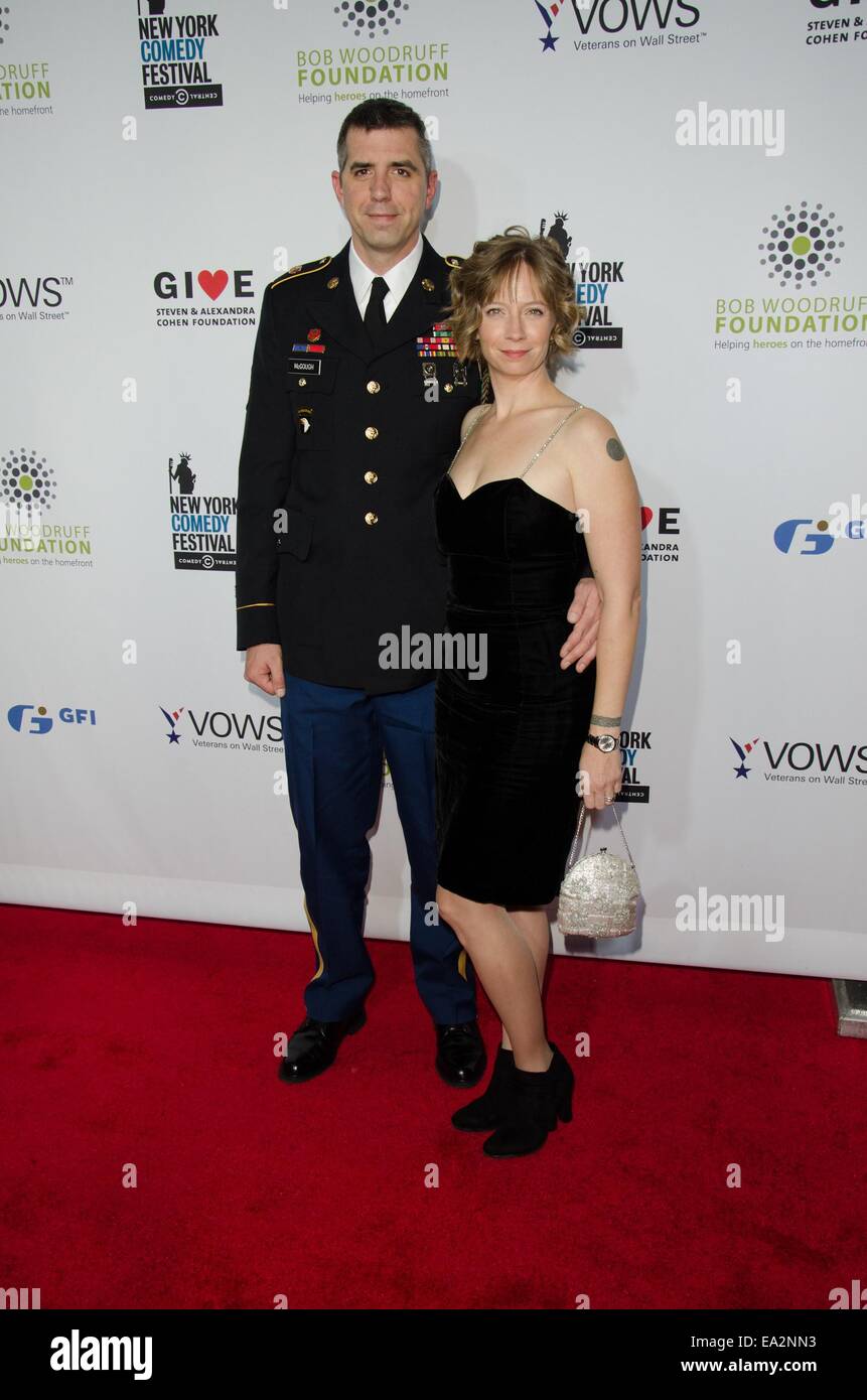 New York, NY, USA. 5th Nov, 2014. Brian McGough, Kayla Williams at ...