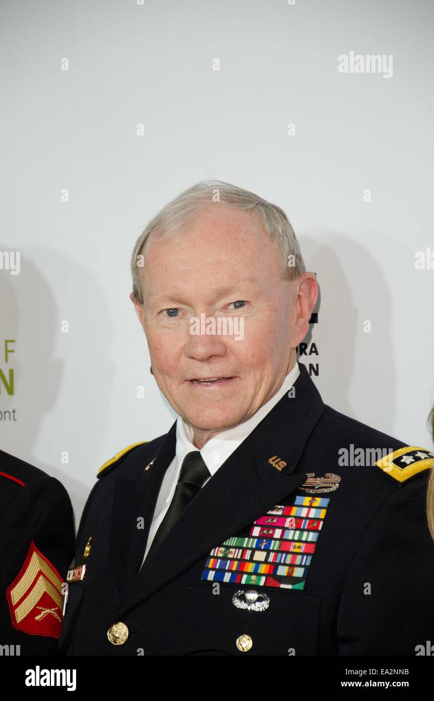 New York, NY, USA. 5th Nov, 2014. General Martin Dempsey at arrivals ...