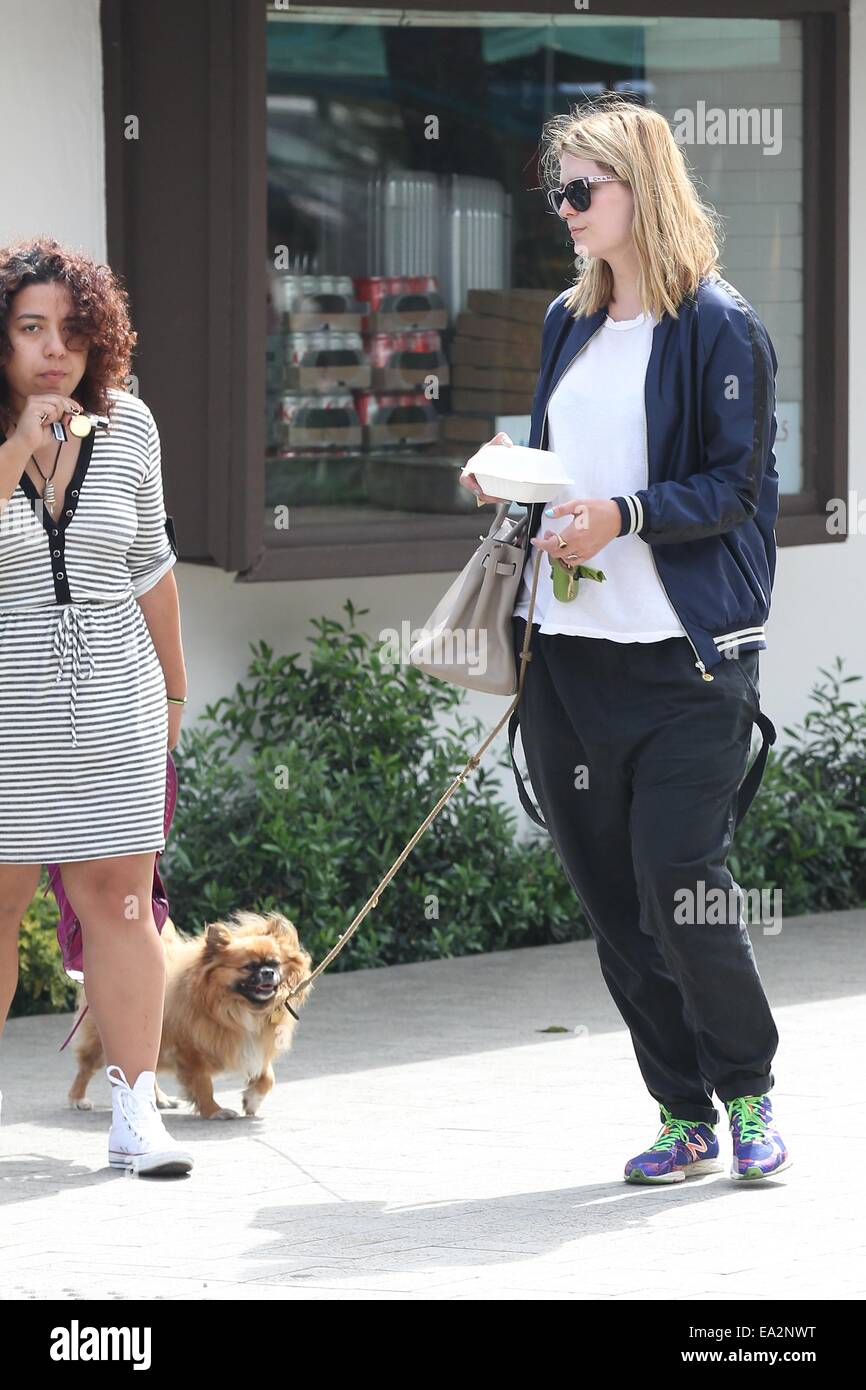 Mischa Barton and friends, shopping at Malibu Cross Creek with her dog ...