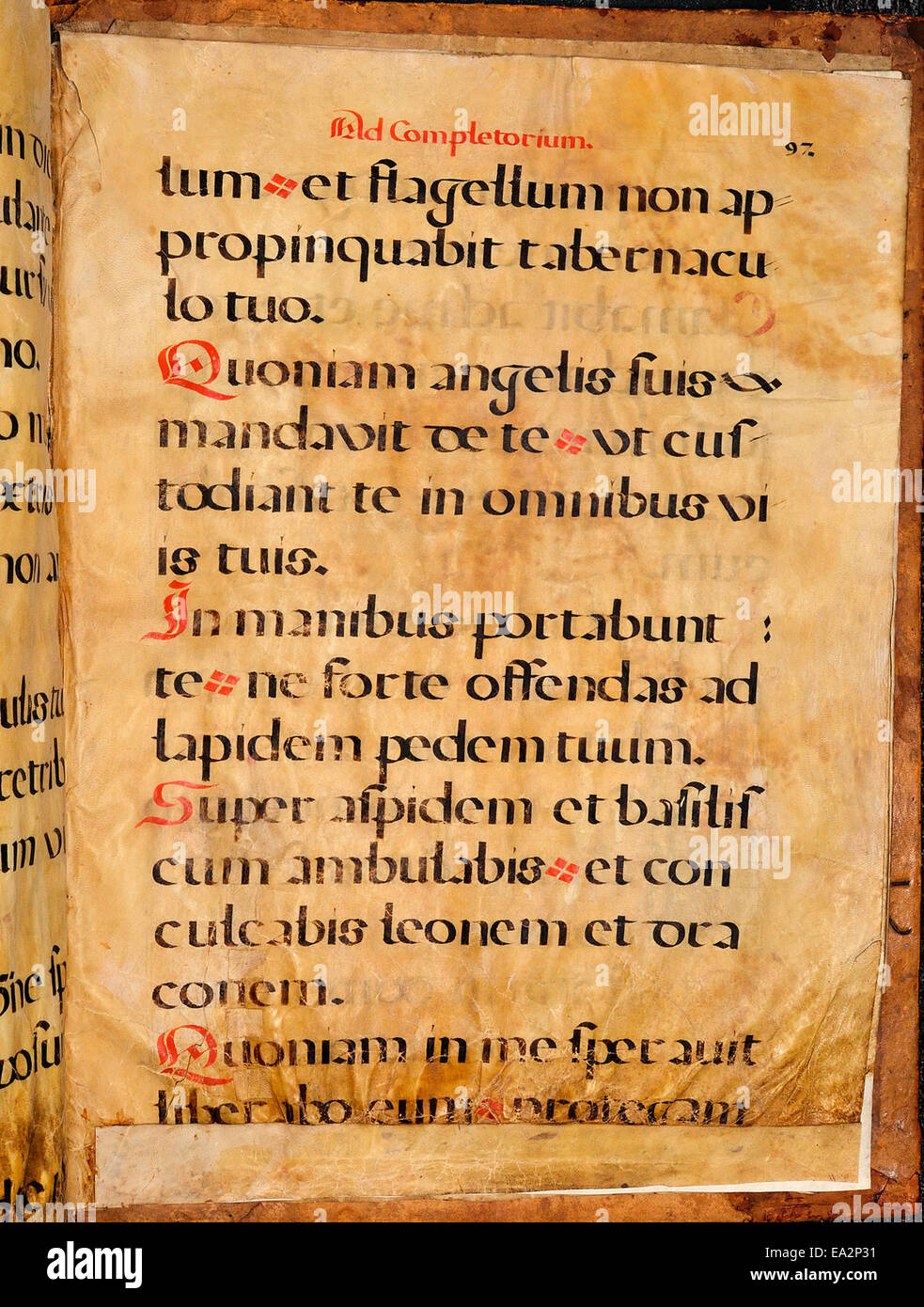 Page 200 from a Spanish chant manuscript, showcasing Latin text and ...