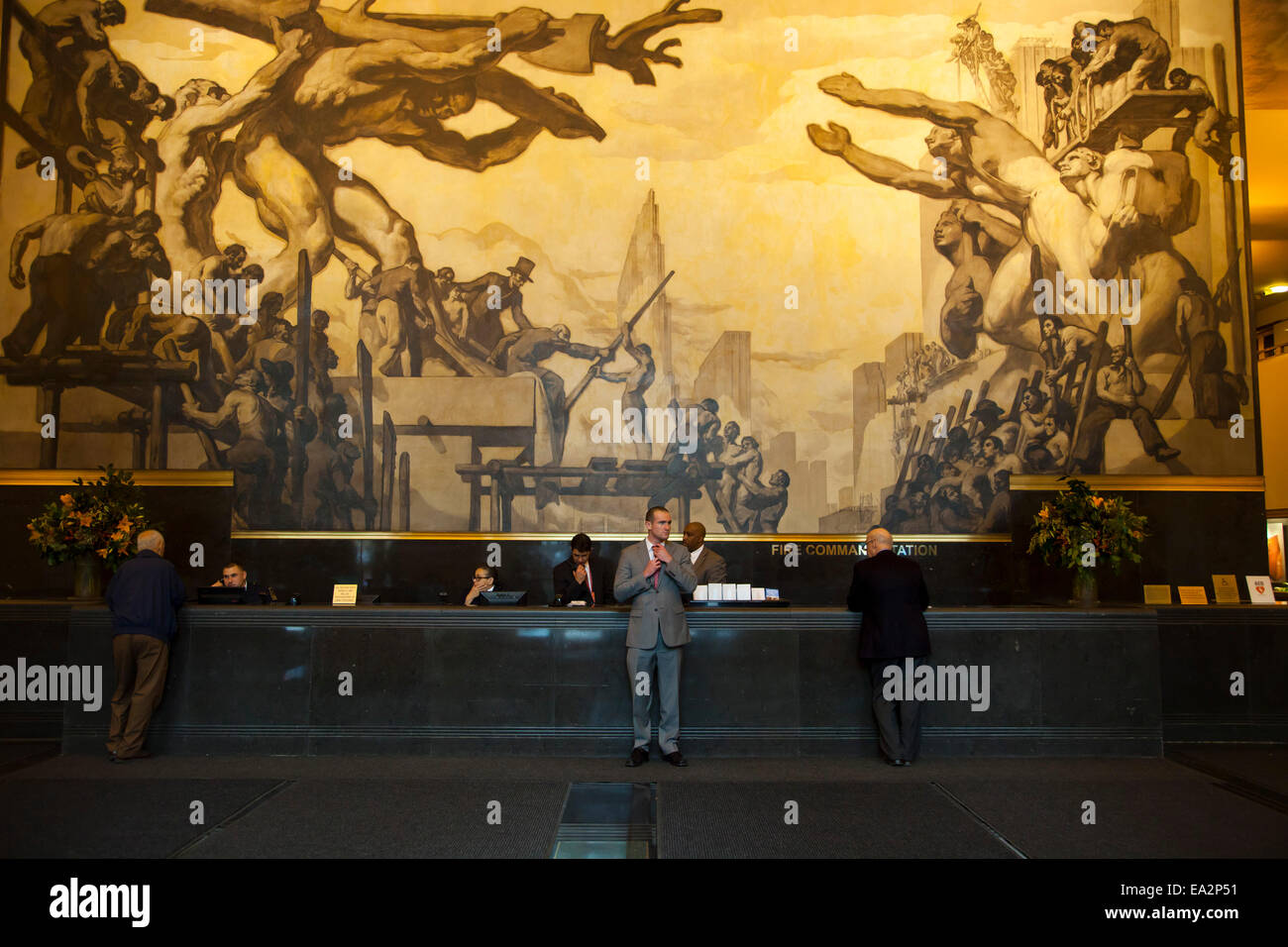 Rockefeller center mural High Resolution Stock Photography and Images ...