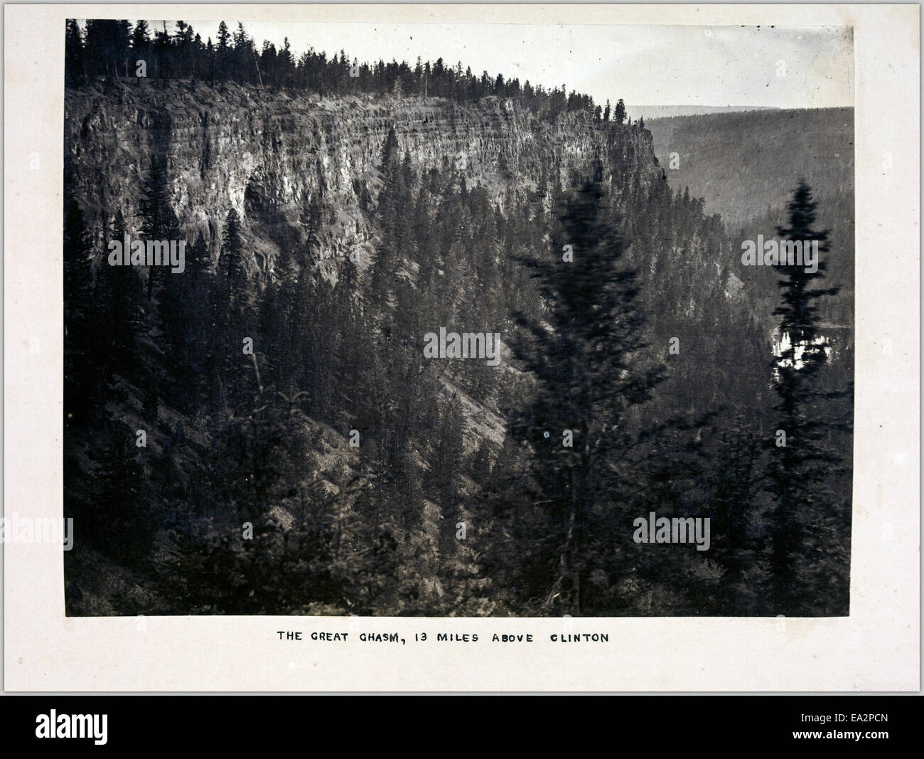 The Great Chasm, located 13 miles above Clinton, is a notable ...