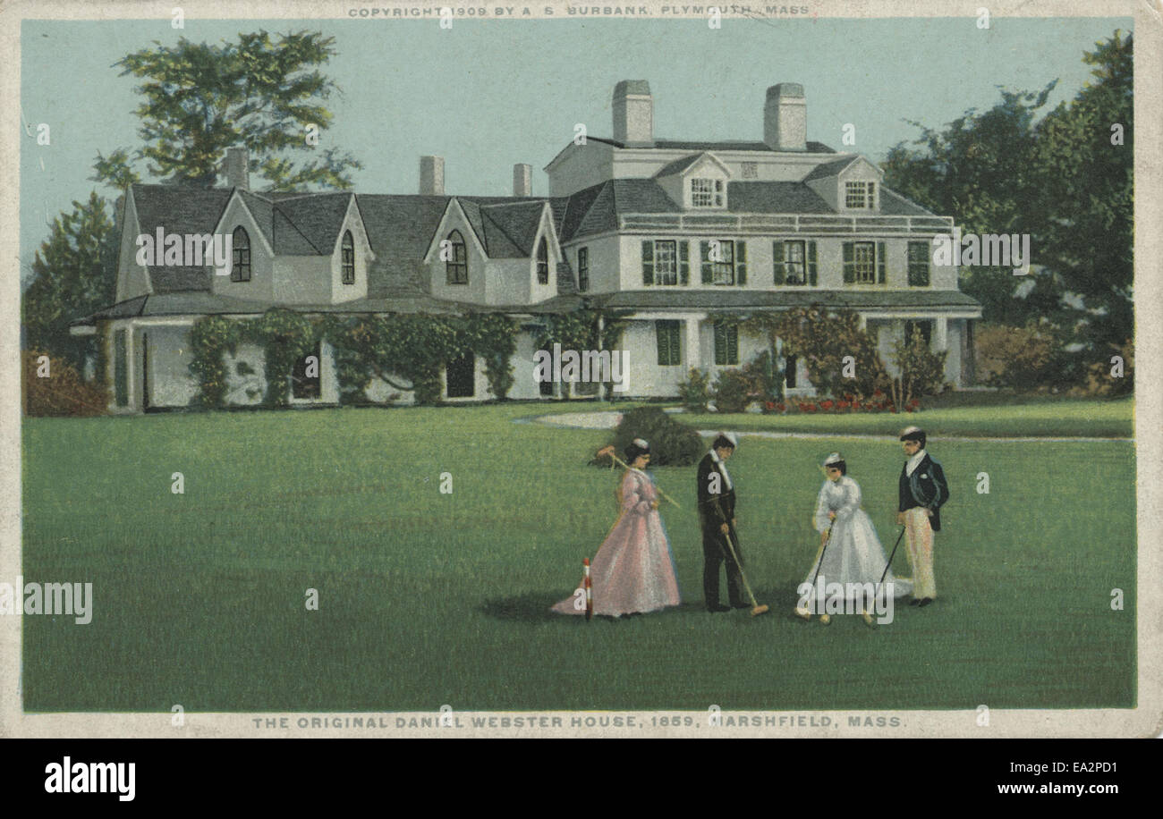 The original Daniel Webster House in Franklin, New Hampshire, was the ...