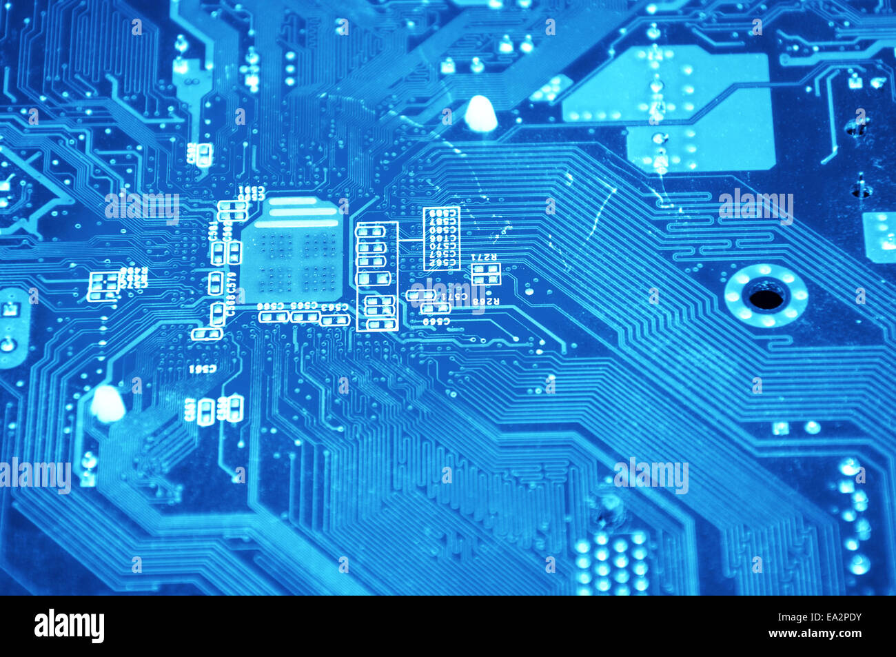 Technology conceptual image. Close up of computer component Stock Photo ...