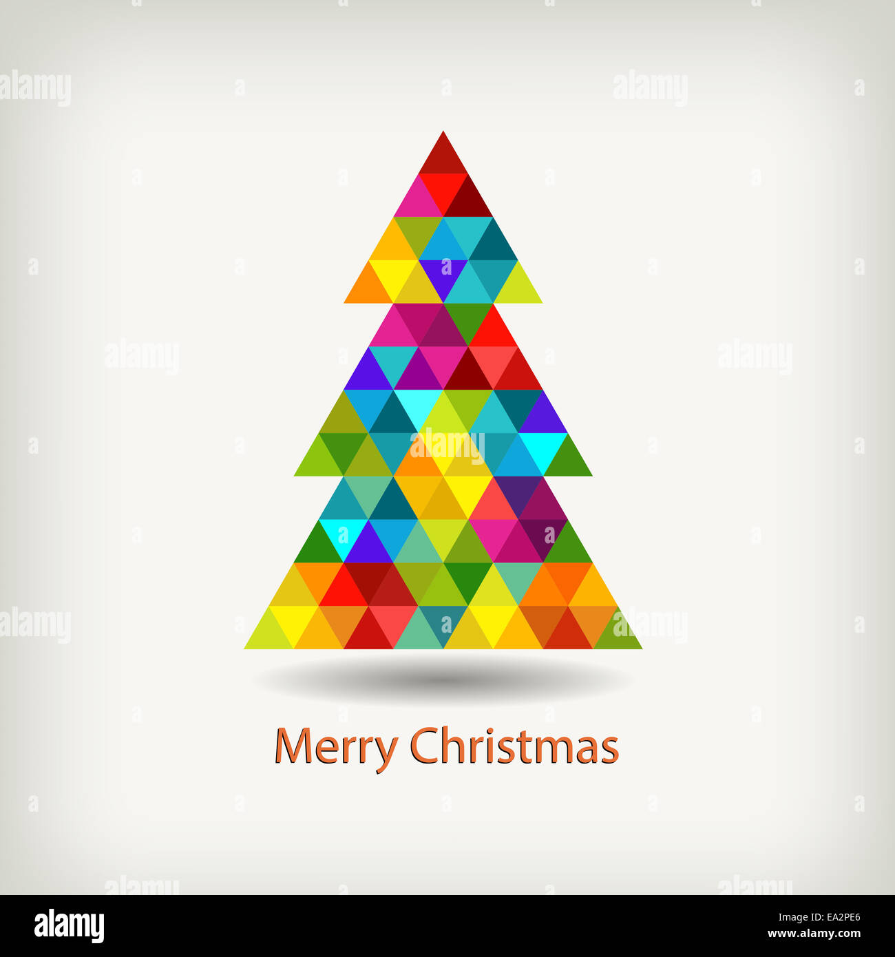 christmas tree in rainbow colors Stock Photo - Alamy