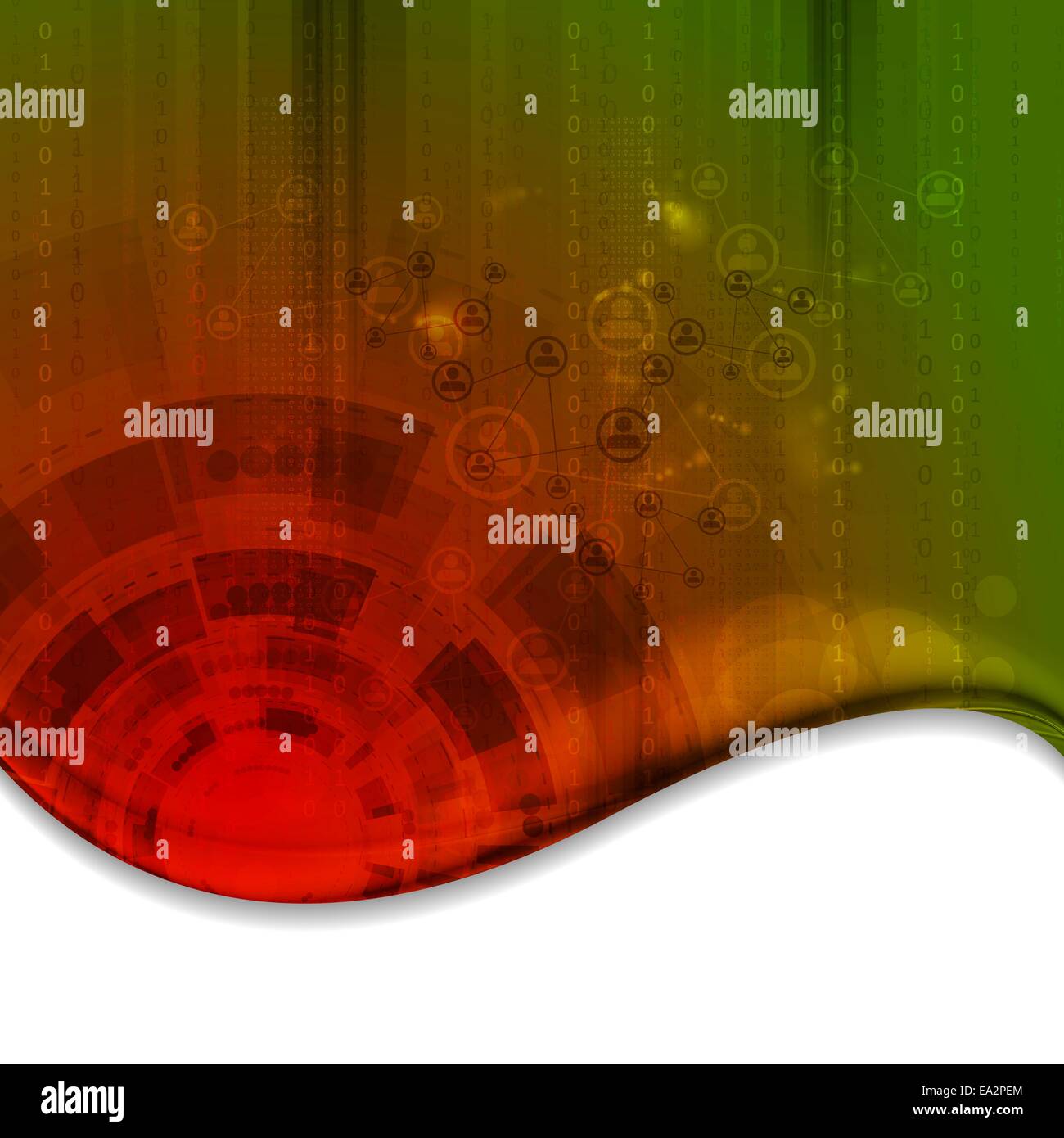 Tech wavy abstract background. Vector design Stock Photo - Alamy