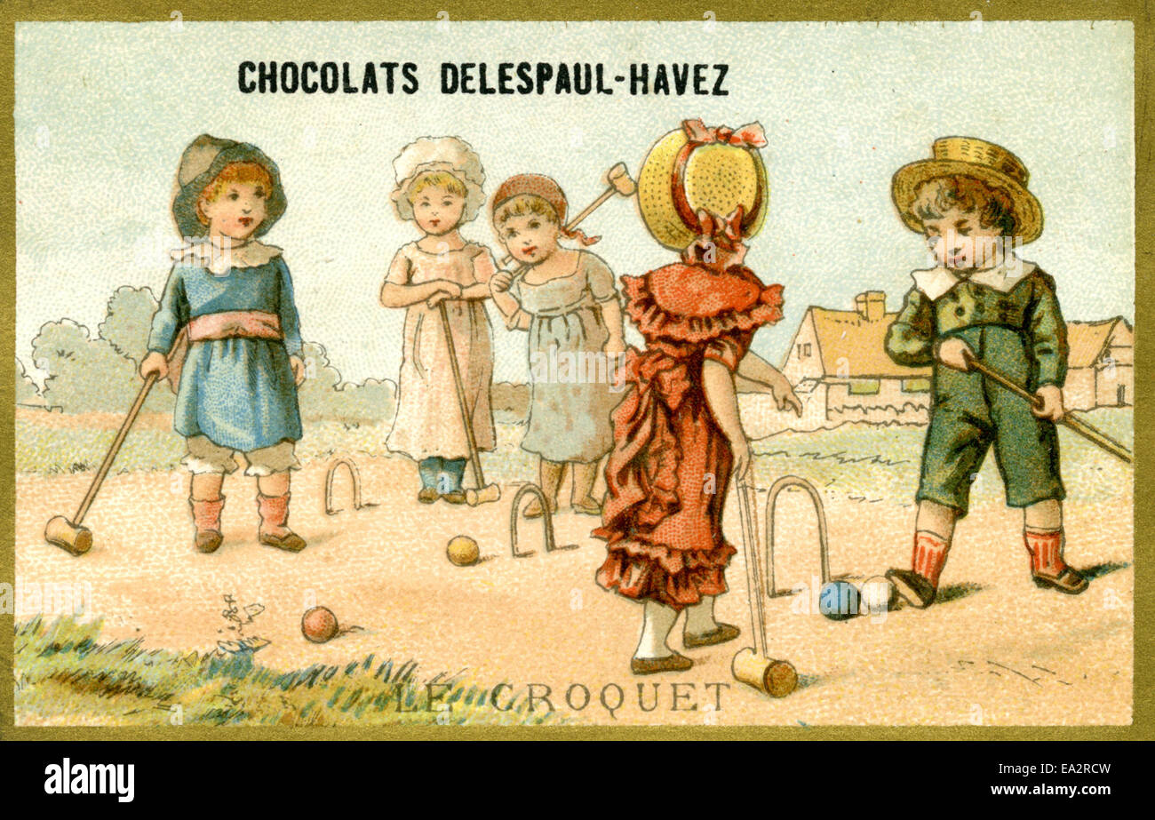 Victorian children playing hi-res stock photography and images - Alamy