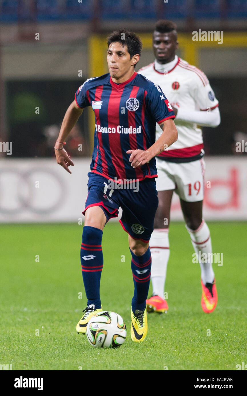 Milan, Italy. 5th Nov, 2014. Pablo Barrientos (San Lorenzo) Football ...